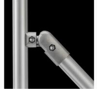 China Free Aluminum Pipe Connector with Screw for Roller Track System for sale