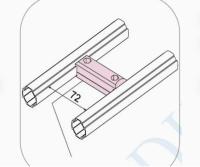 China Aluminum lean Pipe Connector for Lean tube System for sale