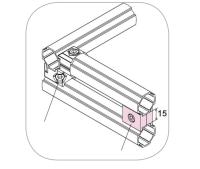 China Aluminum  Lean Pipe Connection Joint for 28mm Lean Pipe Connection for sale