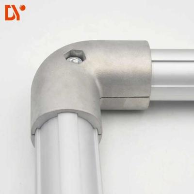 China DYJ28-A15 90 Degree Elbow Third Generation Aluminum Alloy Lean Pipe Joint Connector for sale