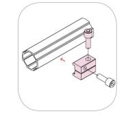 China Quality Certified Fastener Karakuri Pipe Rack OD28 Aluminum Tube Profile Connector for sale