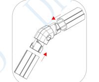China Aluminum lean Pipe Connector for Pipe System for sale