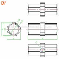 China DYJ28-B04 Basic Lean Pipe Connection Joint for 28mm Lean Pipe Connection for sale