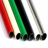 China H2808 Diameter 28mm colourful PE Coated kaizen steel lean pipe for Flexible assembly worktable for sale