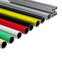 China H2808 Diameter 28mm colourful PE Coated kaizen steel lean pipe for Flexible assembly worktable for sale