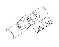 China Hight Quality Metal Joint Pipe Fittings Pipe Connectors for 28mm Factory Pipe System for sale