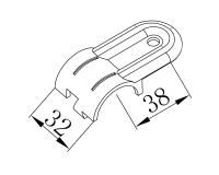 China Customization Lean Tube Connector 45 Degree Angle Metal Joint Fittings for Pipe System HJ-7 for sale