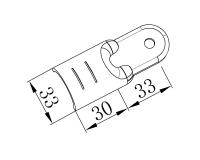 China Customization Lean Tube Connector 45 Degree Angle Metal Joint Fittings for Pipe System HJ-7 for sale
