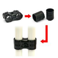 China Good Quality Black Double Metal Joint for Lean Pipe Workbench for sale