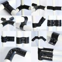 China HJ-10 Factory Specialized Customize Pipe Fitting Lean Tube Connector Metal Single Metal Joint for Pipe Rack for sale