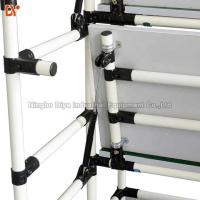 China HJ-10 Factory Specialized Customize Pipe Fitting Lean Tube Connector Metal Single Metal Joint for Pipe Rack for sale