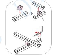 China DYJ28-A06 Industrial Aluminum Lean Tube Connector Aluminum Alloy Pipe Lean Manufacturing Line with Efficient Joint for sale