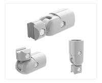 China DYJ28-A07B Supplier Aluminum Tube Connector External Type 90 ° External Joint Lean Tube Connector Fastener for sale