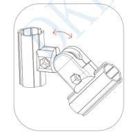 China DYJ28-A07B Supplier Aluminum Tube Connector External Type 90 ° External Joint Lean Tube Connector Fastener for sale