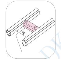 China DYJ28-A08 Parallel Extension Joint Material Handling Improvement Lean Pipe Joint Aluminum Profile Corner Joint for sale