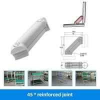 China DYJ28-A09D 45° Reinforced Joint Aluminum Alloy Lean Tube Fittings for sale