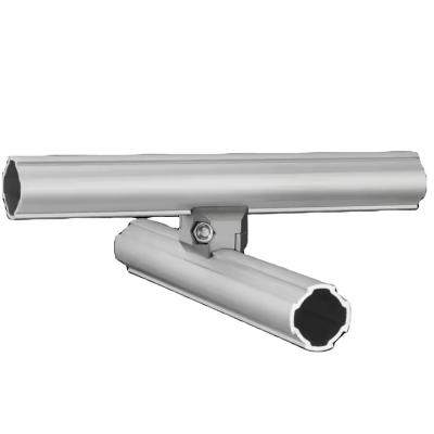 China 90° Cross Joint DYJ28-A06 Adc12 Lean Pipe Connector Sandblasting Lean Tube Joints for sale
