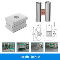 China DYJ28-A10 28mm Aluminum Lean Tube Joint High Precision Aluminum Alloy Parallel Fixed Joint for sale
