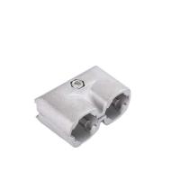 China DYJ28-A14 Lean Pipe Joint Aluminum Tube Connector Double Tube External Direct Head for sale