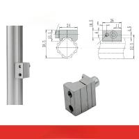 China DYJ28-A20 Lightweight Silver Aluminum Lean Pipe Joint Streamline Assembly Process for sale