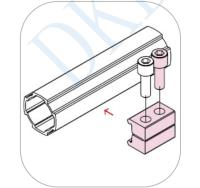 China DYJ28-A20 Lightweight Silver Aluminum Lean Pipe Joint Streamline Assembly Process for sale