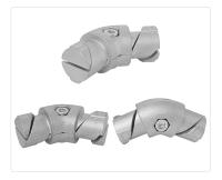 China DYJ28-B03 Aluminum Lean Tube Material Connection 135 ° Internal Joint Aluminum Tube Support Bracket Fixing Component for sale
