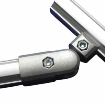 China DYJ28-B07 Third Generation Aluminum Lean Pipe Assembly Line Accessories Warehouse 180 Degree Joint Outer Type for sale