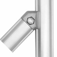 China DYJ28-B07 Aluminum Tubing Connector Lean Pipe Joint Fastener Kit 45 Degree Double Tube Built-in Joint for sale