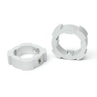 China DYE28-03 6005 T6 Aluminum Tube Fittings Lean Pipe Slider Horizontal Located Ring Slider Fixed Positioner for sale