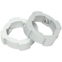 China DYE28-03 6005 T6 Aluminum Tube Fittings Lean Pipe Slider Horizontal Located Ring Slider Fixed Positioner for sale