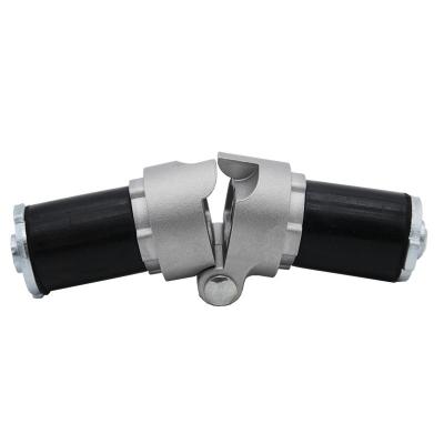 China DYE28-07 OD 28mm Lean Pipe Connector Double Tube Movable Joint Hinge Joint For Workbench for sale