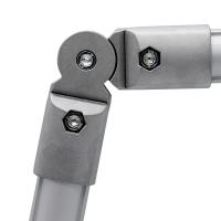 China DYE28-10 Steel Tube Aluminum OD 28mm Lean Pipe Angle Joint for sale