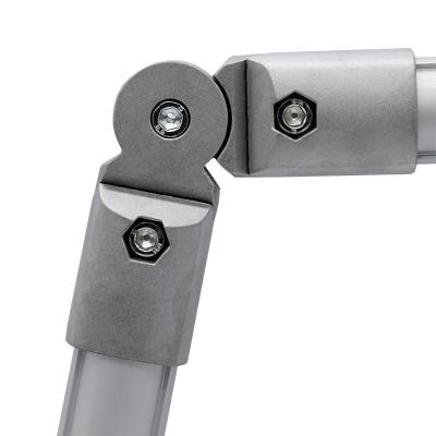 China DYE28-10 Steel Tube Aluminum OD 28mm Lean Pipe Angle Joint for sale