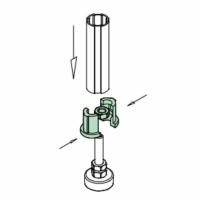 China DYE28-2817 Steel Tube Aluminum OD 28mm Lean Pipe Angle Joint for sale