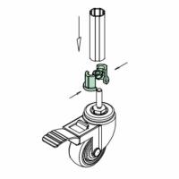 China DYE28-2817 Steel Tube Aluminum OD 28mm Lean Pipe Angle Joint for sale