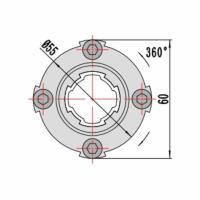 China DYE28-12 Lean Pipe Rotator Industrial Aluminum Profile Slew Bearing Roller for sale