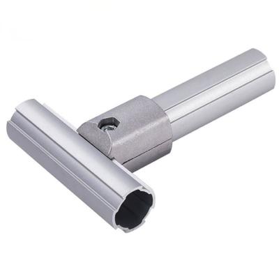 China DYJ19-A01 Industrial Accessories Workshop Lean Pipe Connector For 19mm Lean Tube Aluminum Tube Joint for sale