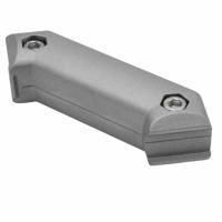 China DYJ19-A09D 45° Double Side Tubing Joints Aluminum Lean Pipe Connector OD19 mm Industrial Safety Fixed Bracket for sale
