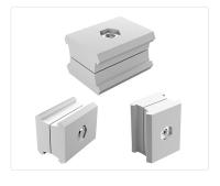 China DYJ19-A10 Aluminium Pipe Joint Lean Pipe Parallel 19mm Connector Rack System Industrial Connector Accessories for sale