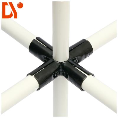 China 2.3mm Thick SPHC Metal Black Electrophoresis Lean Pipe Joints Rust Proof for sale