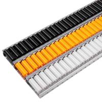 China Warehouse Sliding Shelf Rack Flow Rail Plastic Wheels Roller Track Fluent strip Load Capacity 50kg for sale