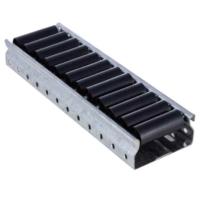 China Warehouse Sliding Shelf Rack Flow Rail Plastic Wheels Roller Track Fluent strip Load Capacity 50kg for sale