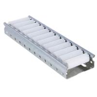 China Warehouse Sliding Shelf Rack Flow Rail Plastic Wheels Roller Track Fluent strip Load Capacity 50kg for sale