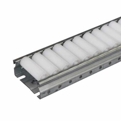 China Warehouse Sliding Shelf Rack Flow Rail Plastic Wheels Roller Track Fluent strip Load Capacity 50kg for sale