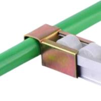 China 2040C Fluent Bar Connector Fixed Lean Pipe Gravity Fluent strip Joint Aluminum Alloy Roller Track Joint for sale