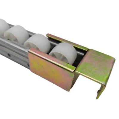 China 2040C Fluent Bar Connector Fixed Lean Pipe Gravity Fluent strip Joint Aluminum Alloy Roller Track Joint for sale
