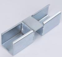 China 2040E Connector Sheet Metal Palcom Roller Sliding Track Joint for Pipe Rack System for sale