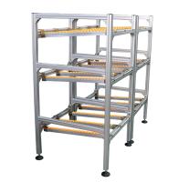 China 2040E Connector Sheet Metal Palcom Roller Sliding Track Joint for Pipe Rack System for sale