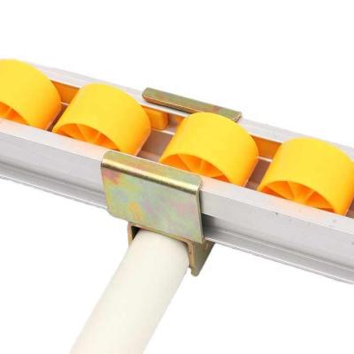 China 2040P Industrial Roller Track for Pipe Rack System Aluminum Alloy Frame Plastic Wheel for sale
