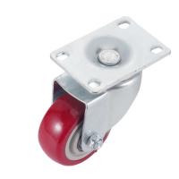 China 3 Inch Medium Flat Casters Universal Wheel Swivel Plate Caster Flatbed Car Lean Tube for sale